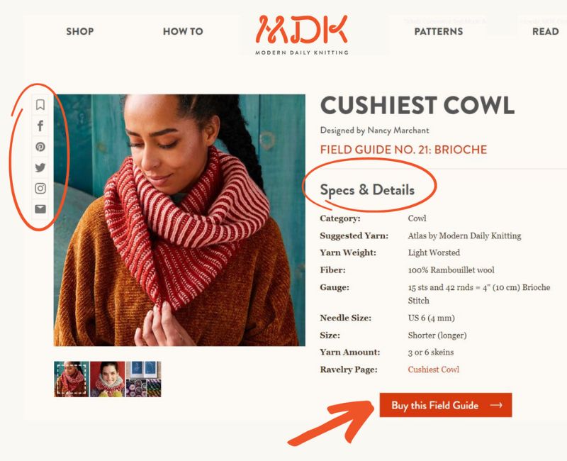 New! MDK Patterns Library – Modern Daily Knitting
