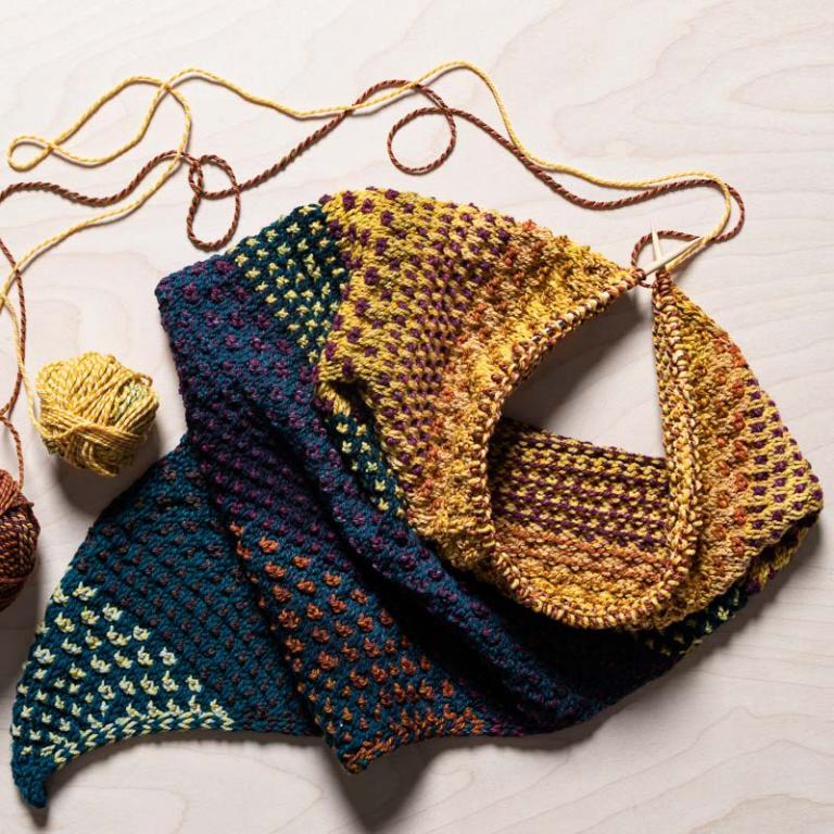 Nightshift Shawl, Dream State Yarn: Wow – Modern Daily Knitting