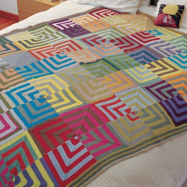 Mitered Square Blanket – Modern Daily Knitting