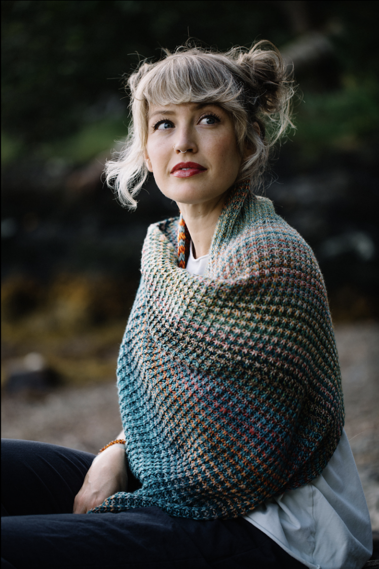 Nightshift Shawl, Dream State Yarn: Wow – Modern Daily Knitting